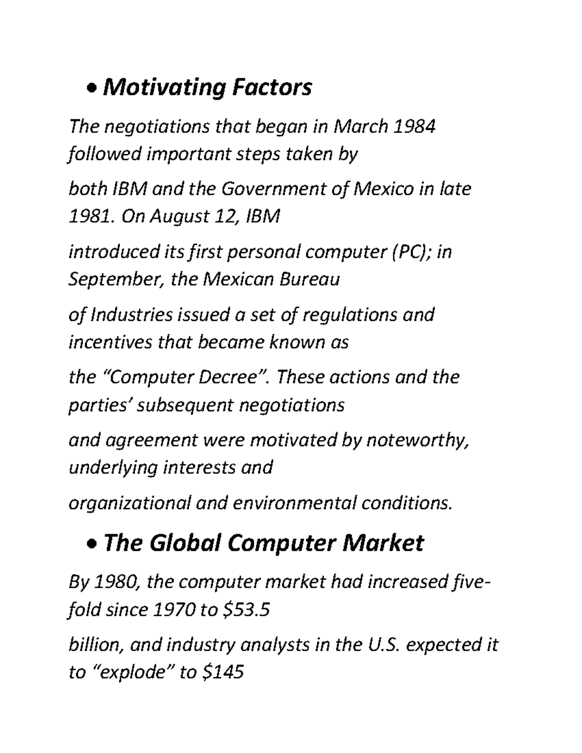 Business management prectice · Motivating Factors notes 62 ...