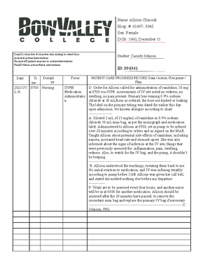 Module 2 Intravenous Initiation outline - Intravenous Initiation Module ...
