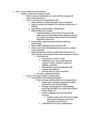 Notes Unit 3 Mod 3 - d072 - STUDY GUIDE: Lesson 5: Key Operational ...