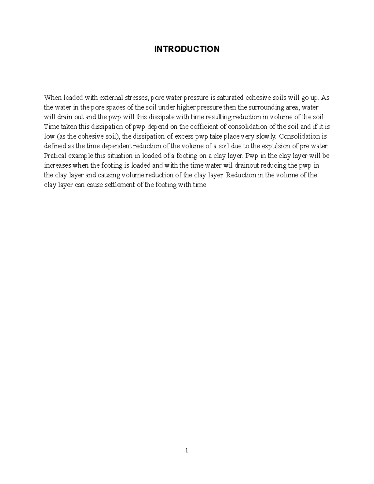 Lab 8 - Laboratory testing for construction material - INTRODUCTION ...