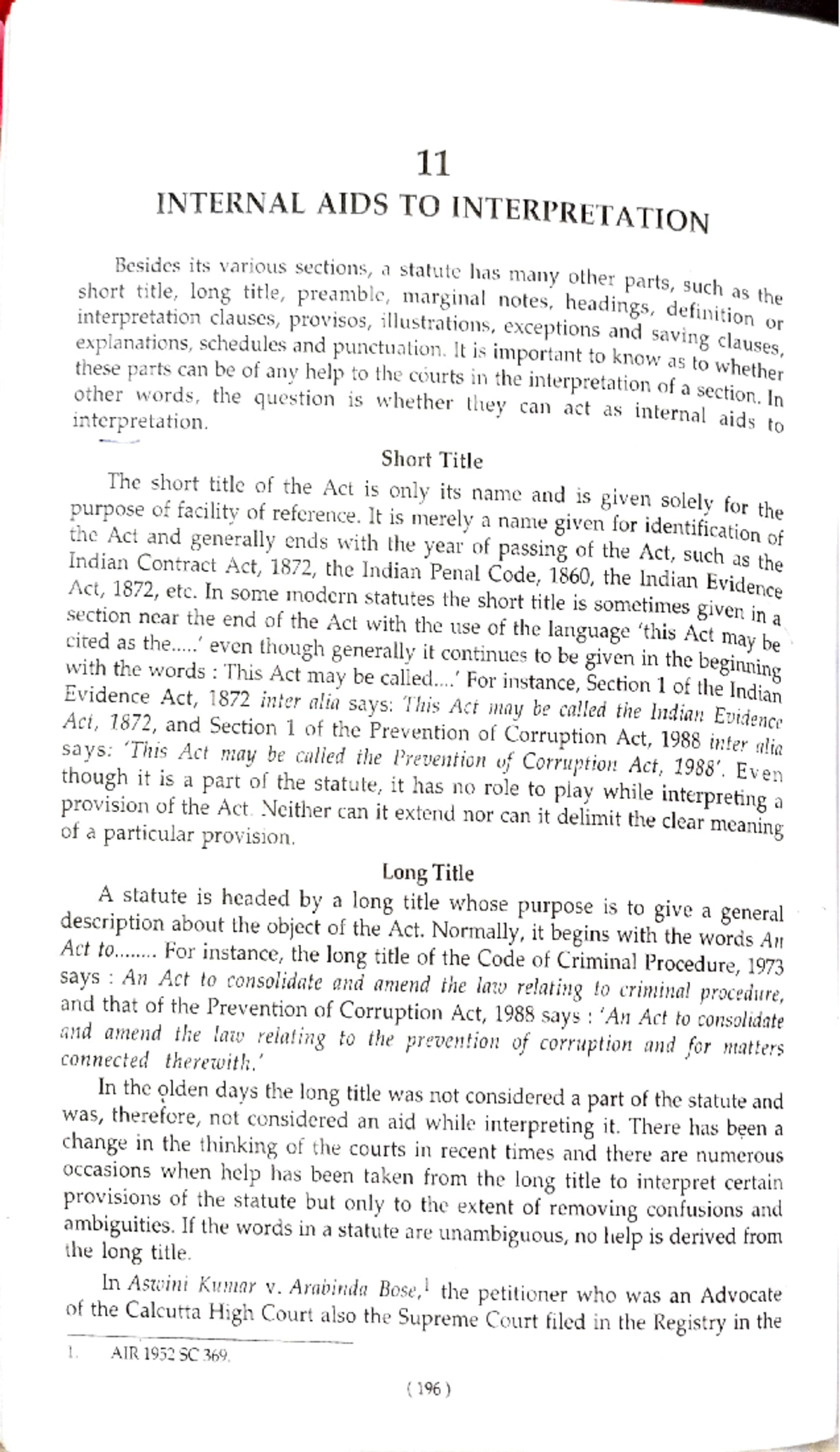 Ios - 11 INTERNAL AIDS TO INTERPRETATION Besides its various sections ...