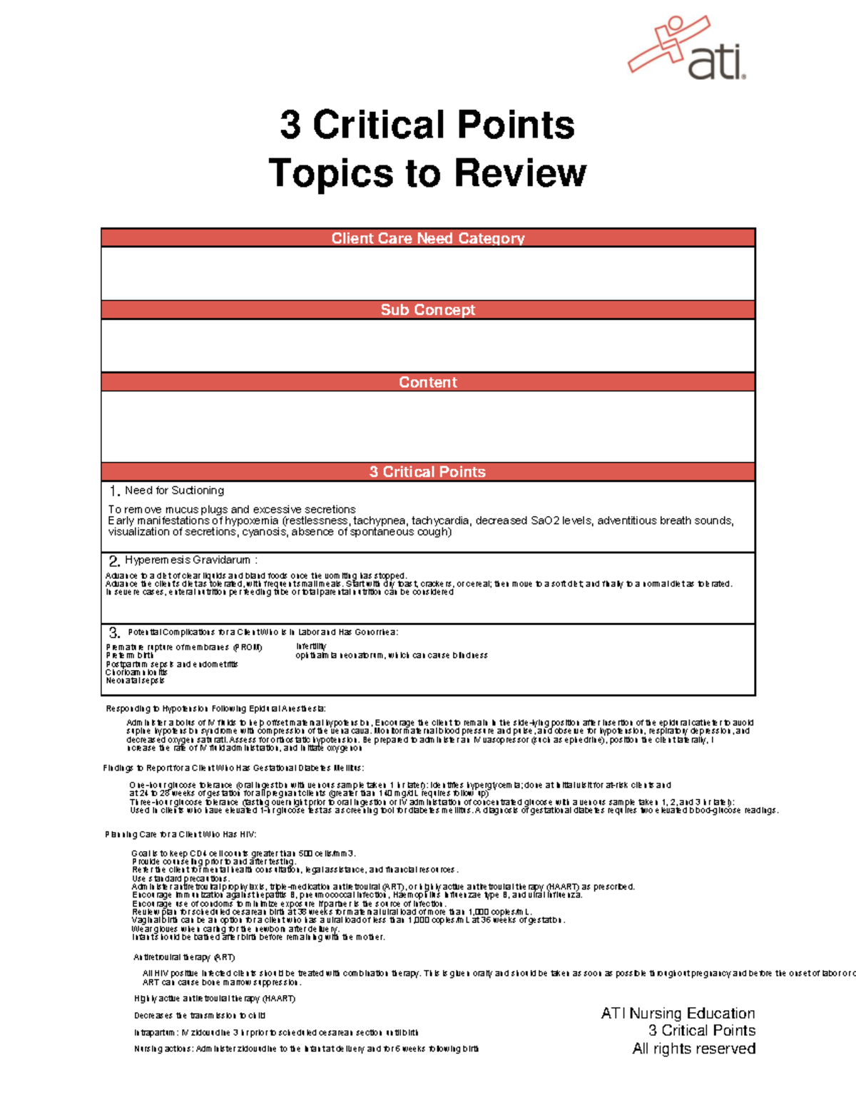 3-critical-points-worksheet - Copy (5) - Copy - ATI Nursing Education 3 ...