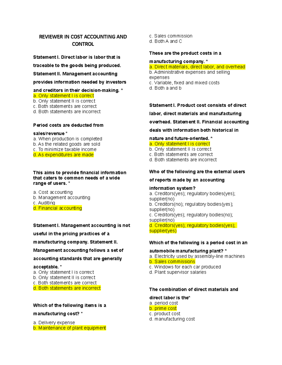 Reviewer IN COST Accounting AND Control - REVIEWER IN COST ACCOUNTING ...