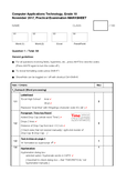 Computer Applications Technology - Grade: 10 - Further Education and ...