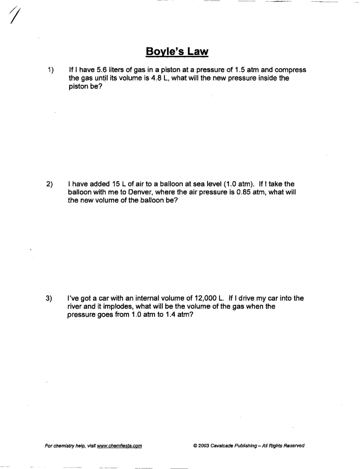 Gas law worksheet - Ozarks Technical Community College- RST - RST-105 ...