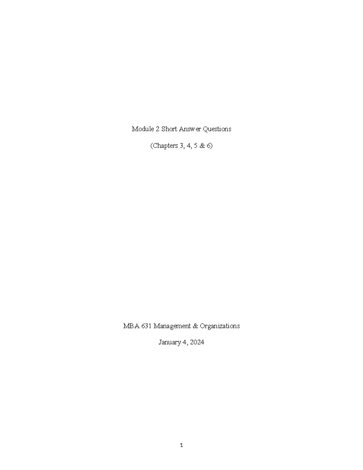 Module 2 Short Answer Questions - Module 2 Short Answer Questions ...
