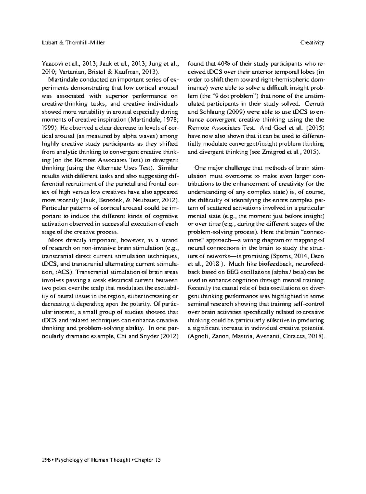 Psychology-20 - Research in the psychology of human thought - Lubart ...