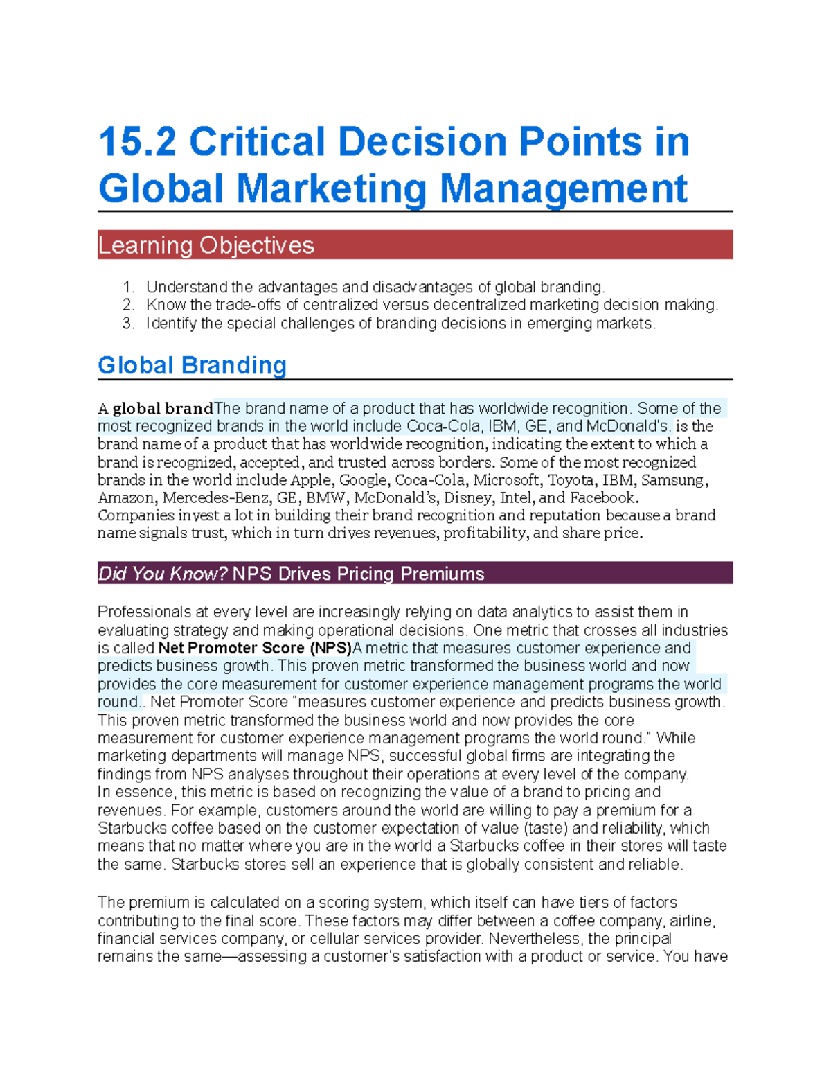 15.2 Critical Decision Points in Global Marketing Management - 15 ...