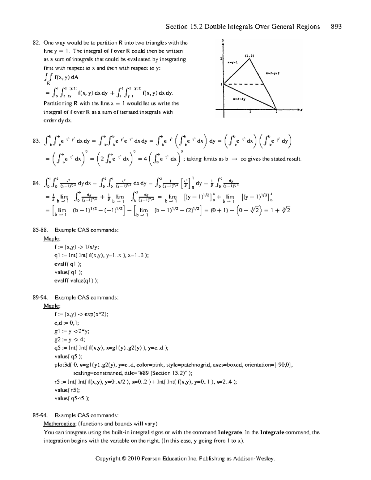 Math question 24 - math work - Section 15 Double Integrals Over General ...