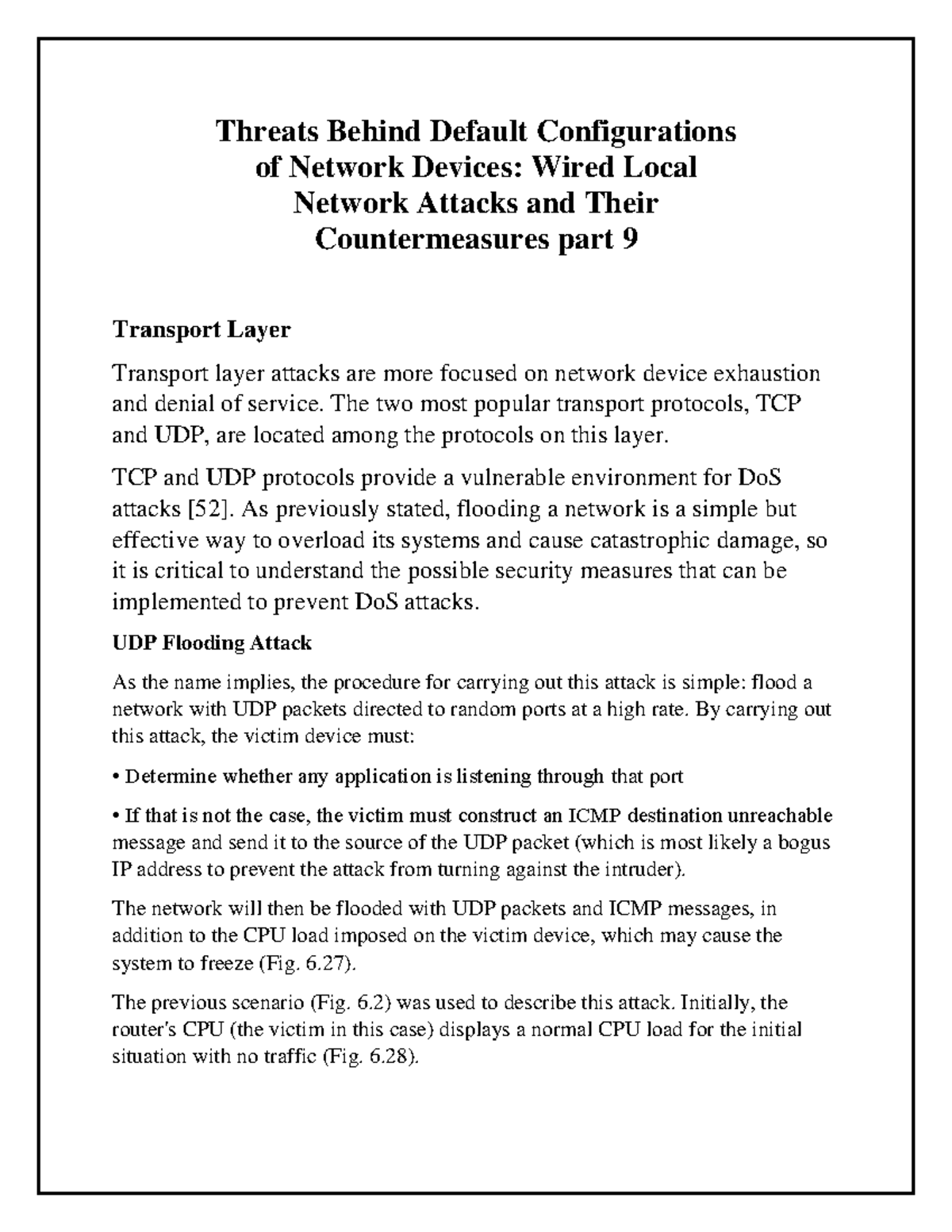 Threats Behind Default Configurations part 9 - Threats Behind Default Configurations of Network ...