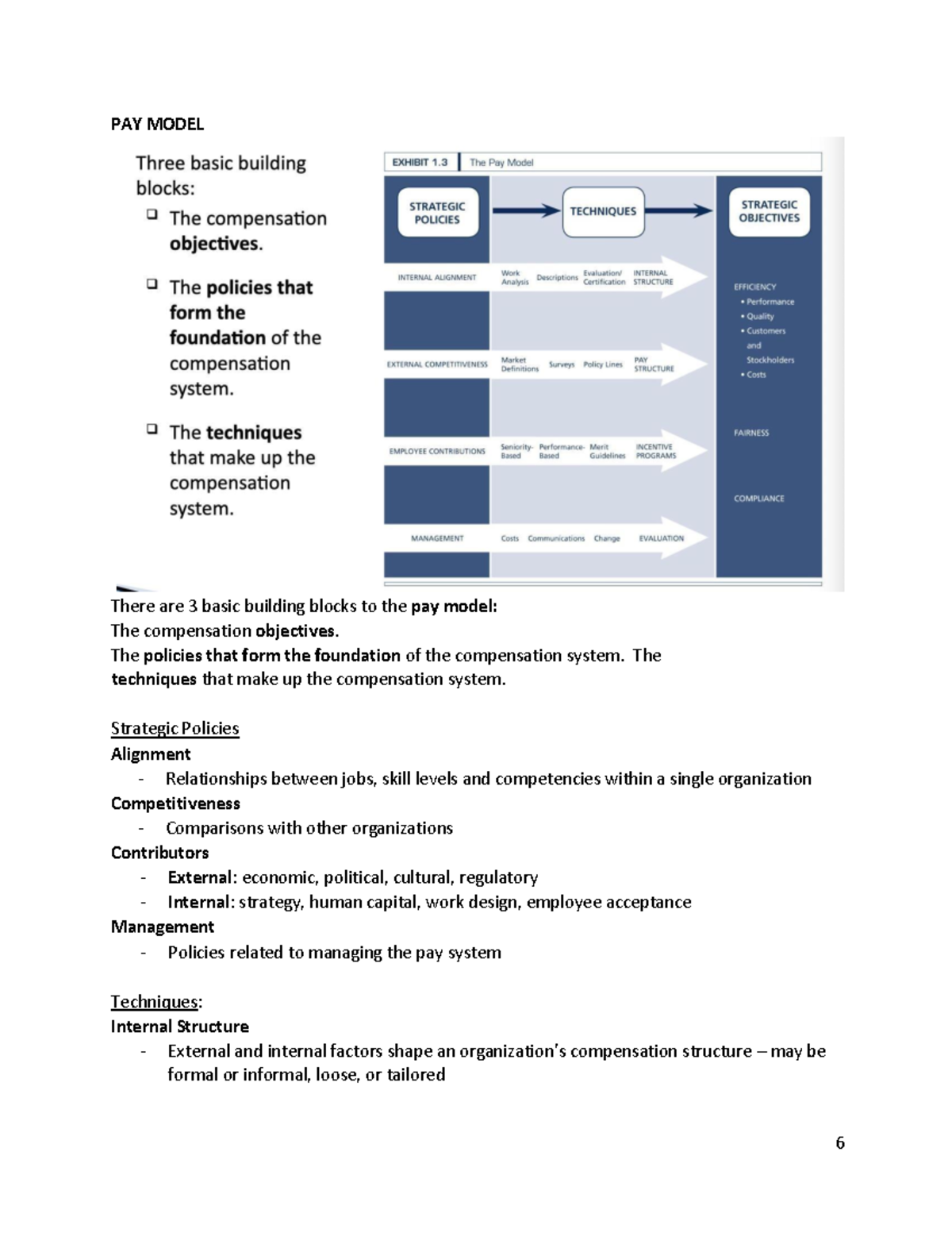 Compensation Administration Lecture Notes-2 - PAY MODEL There are 3 ...