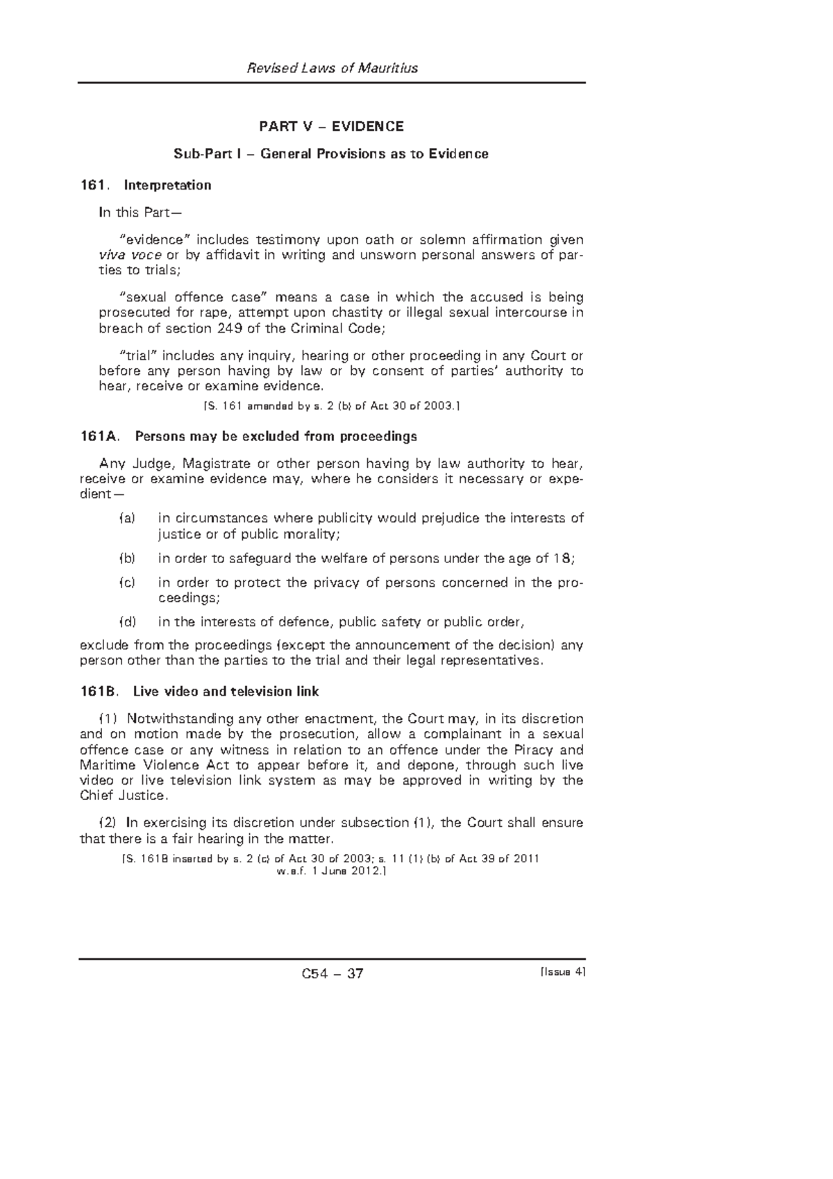 Courts ACT, Cap 168, (Act 41 of 1945)-pages - Revised Laws of Mauritius ...