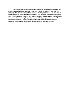 Research Character Analysis - Sarah Baksh Dr. Mina Kwon World ...