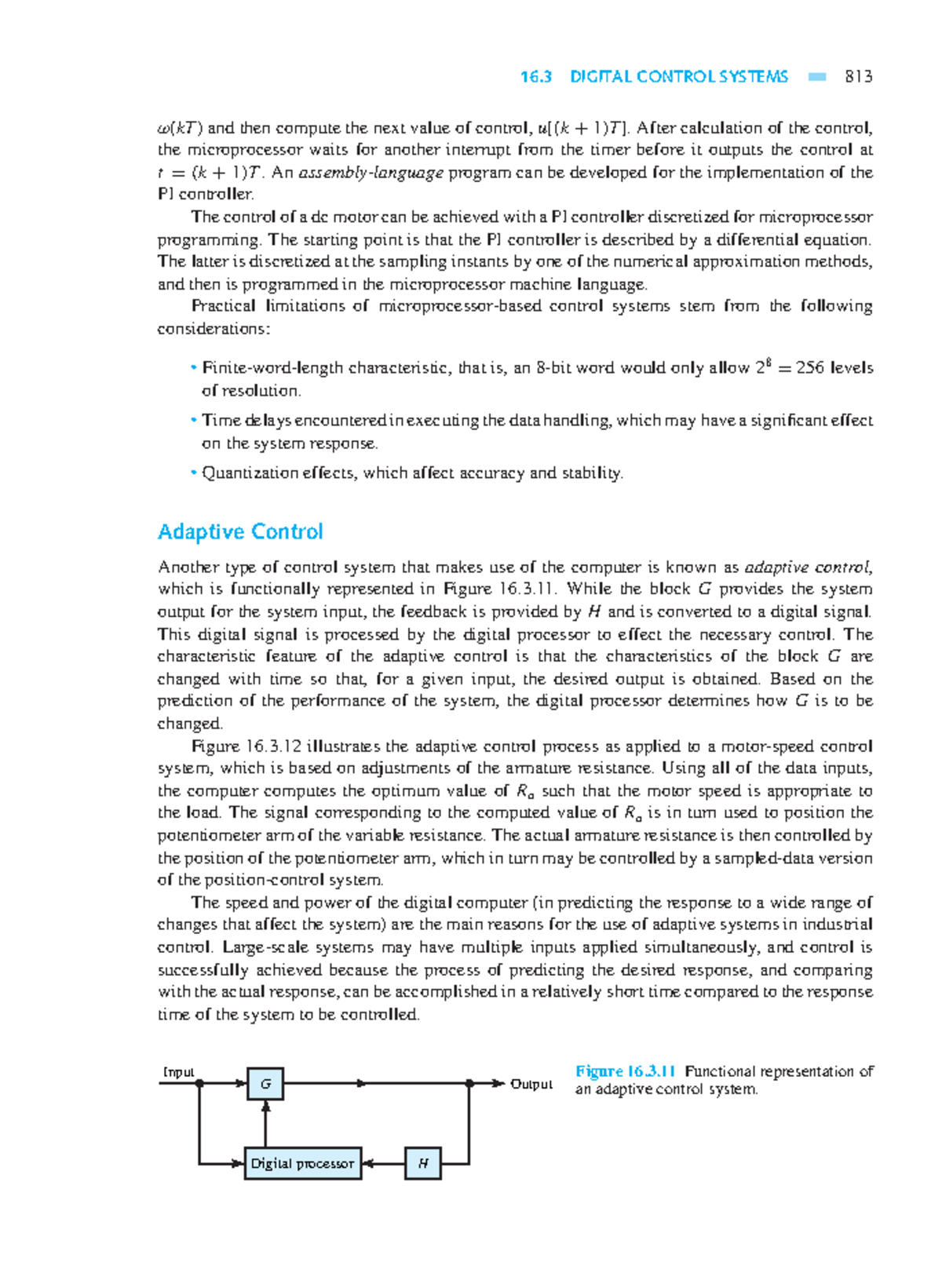 Electrical IMP Notes-82 - 16 DIGITAL CONTROL SYSTEMS 813 ω(kT) and then ...