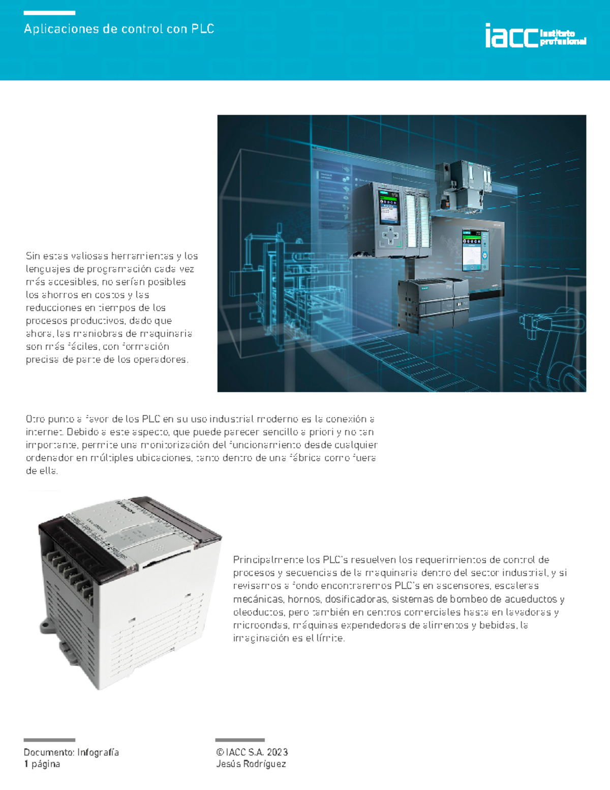 S7 Conlp 1302-2023 - Contenido. - © IACC S. 2023 Jesús Rodríguez ...