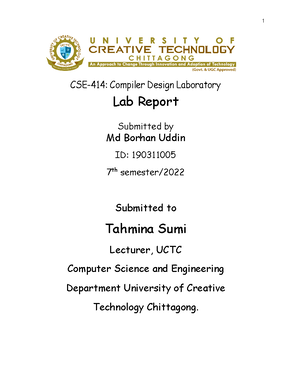 CSE-324 lab - It's a lab report made by me for data communication - CSE ...