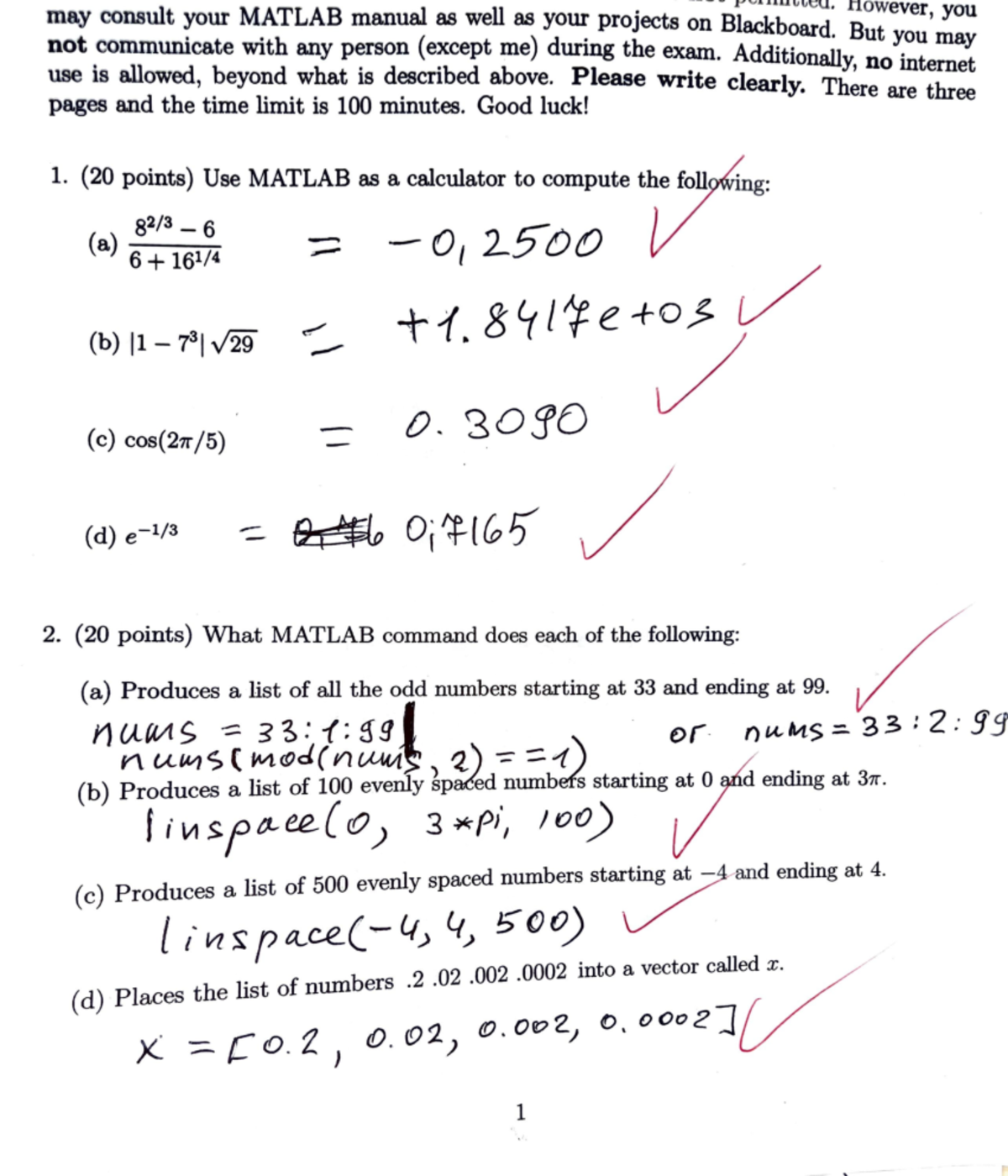 Mth229Calculus Lab Midterm Matlab - ms,y consult your MATLAB manual as ...