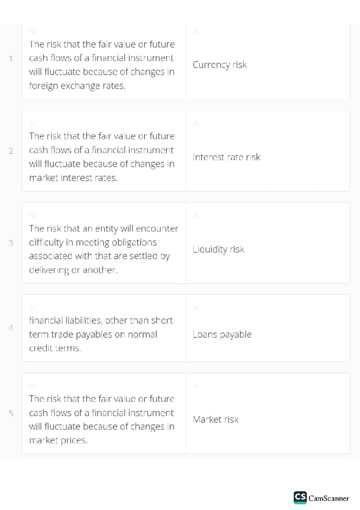 PFRS 7 QUIZ 1 - Quiz - Accountancy - Studocu