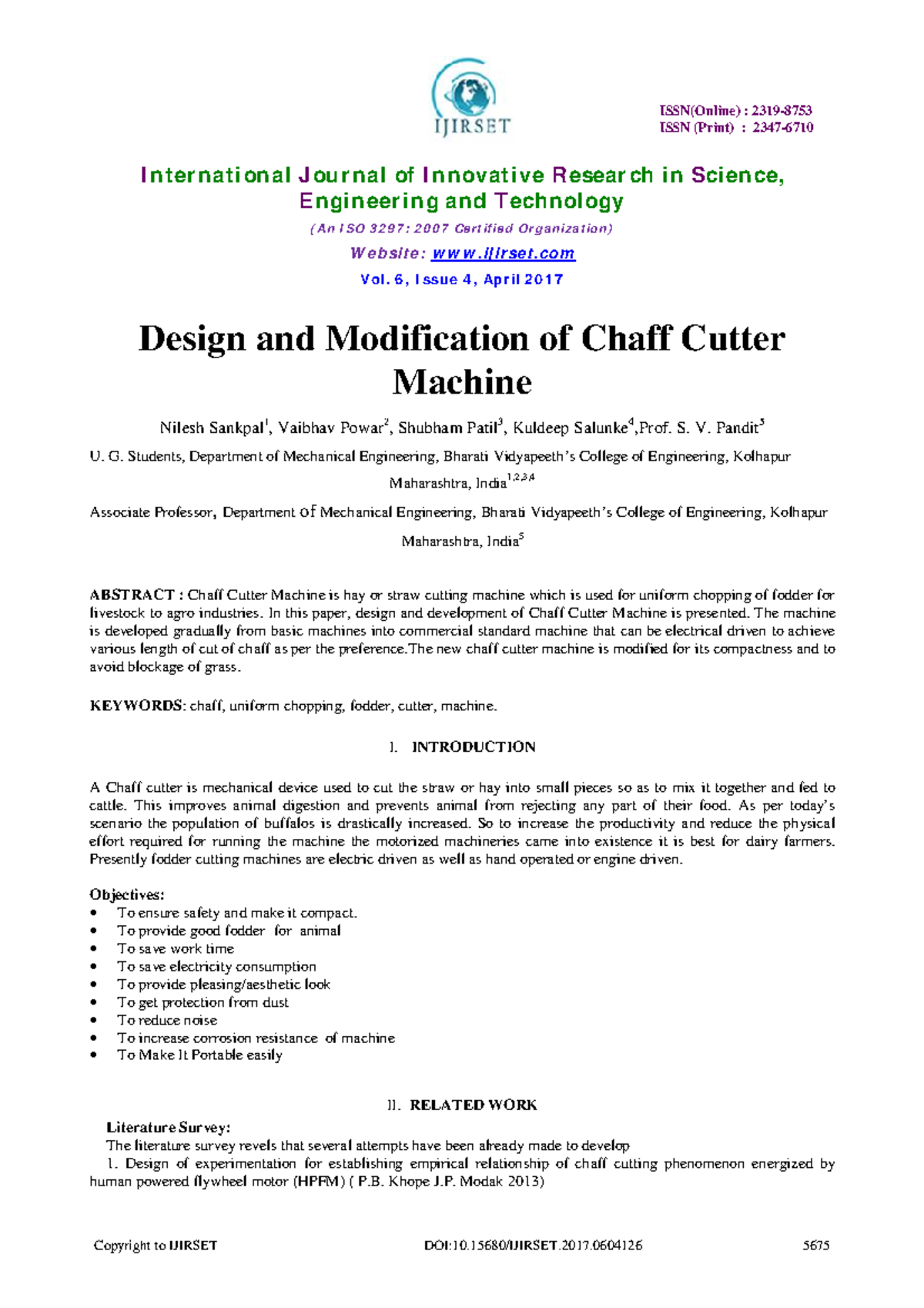 126 Design - ISSN (Print) : 2347- 6710 International Journal of ...