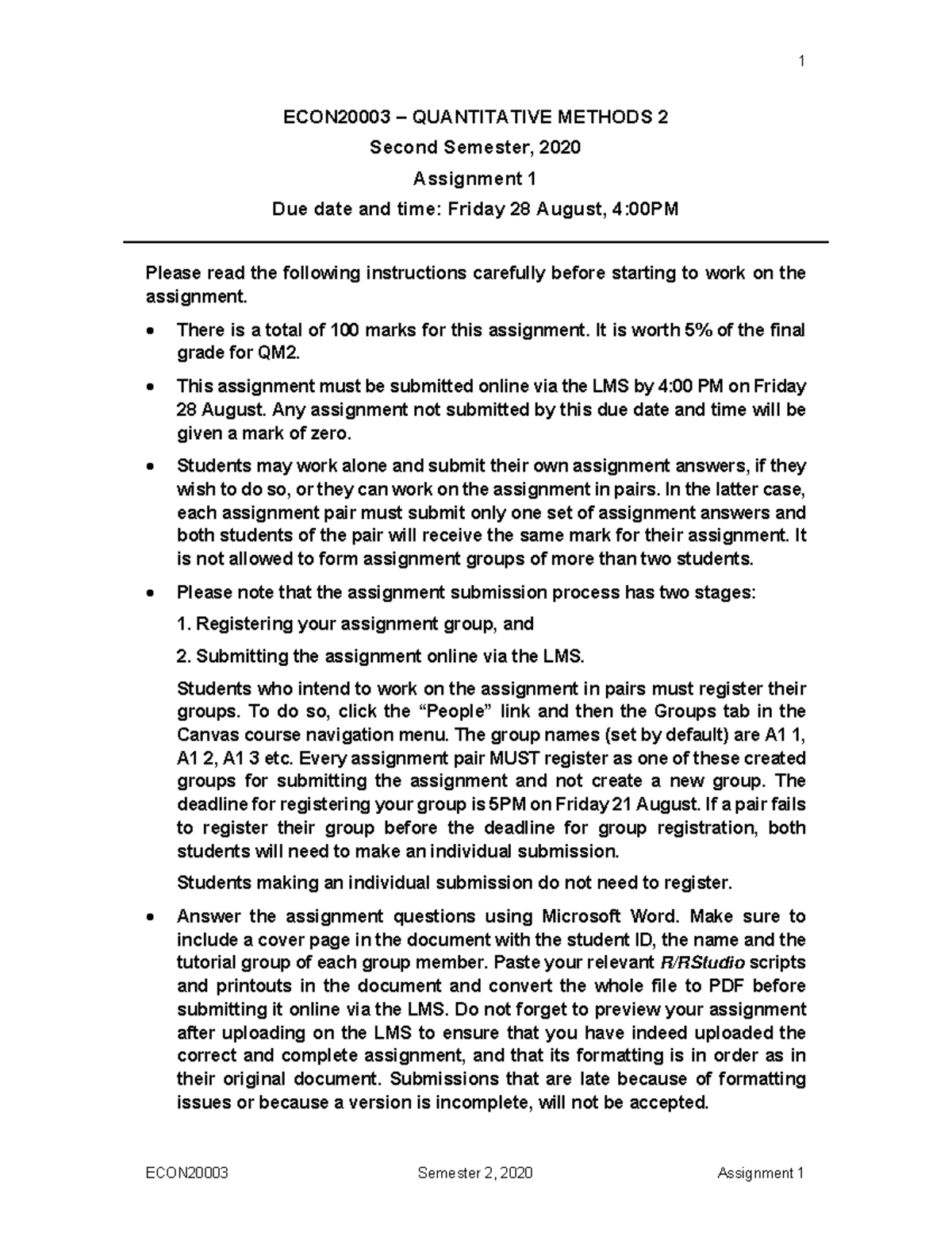 Assignment 1 - Warning: Popup annotation has a missing or invalid parent annotation. Warning ...