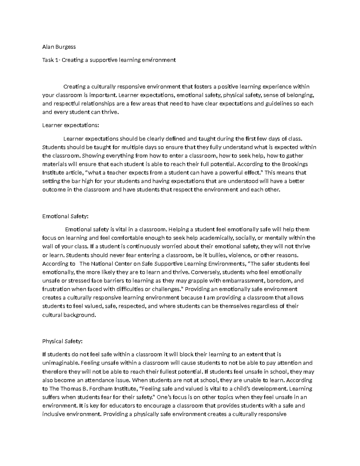 OMM1 task Alan - OMM1 Task1 - Alan Burgess Task 1- Creating a ...