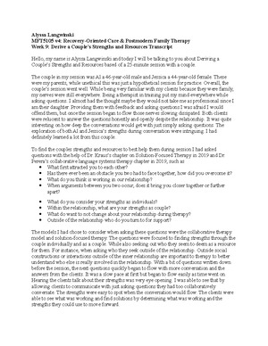 MFT 5105 WEEK 5 - WEEK 5 ASSIGNMENT - Sabreen Shabazz Week 5 Assignment ...