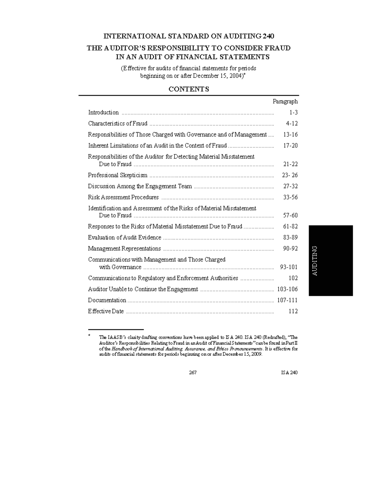 2008 Auditing Handbook A080 ISA 240 Auditing Assurance - AUDITING ...