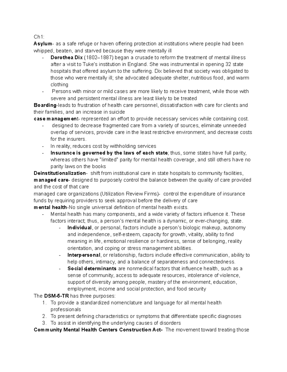 Communications midterm - Ch1: Asylum- as a safe refuge or haven ...