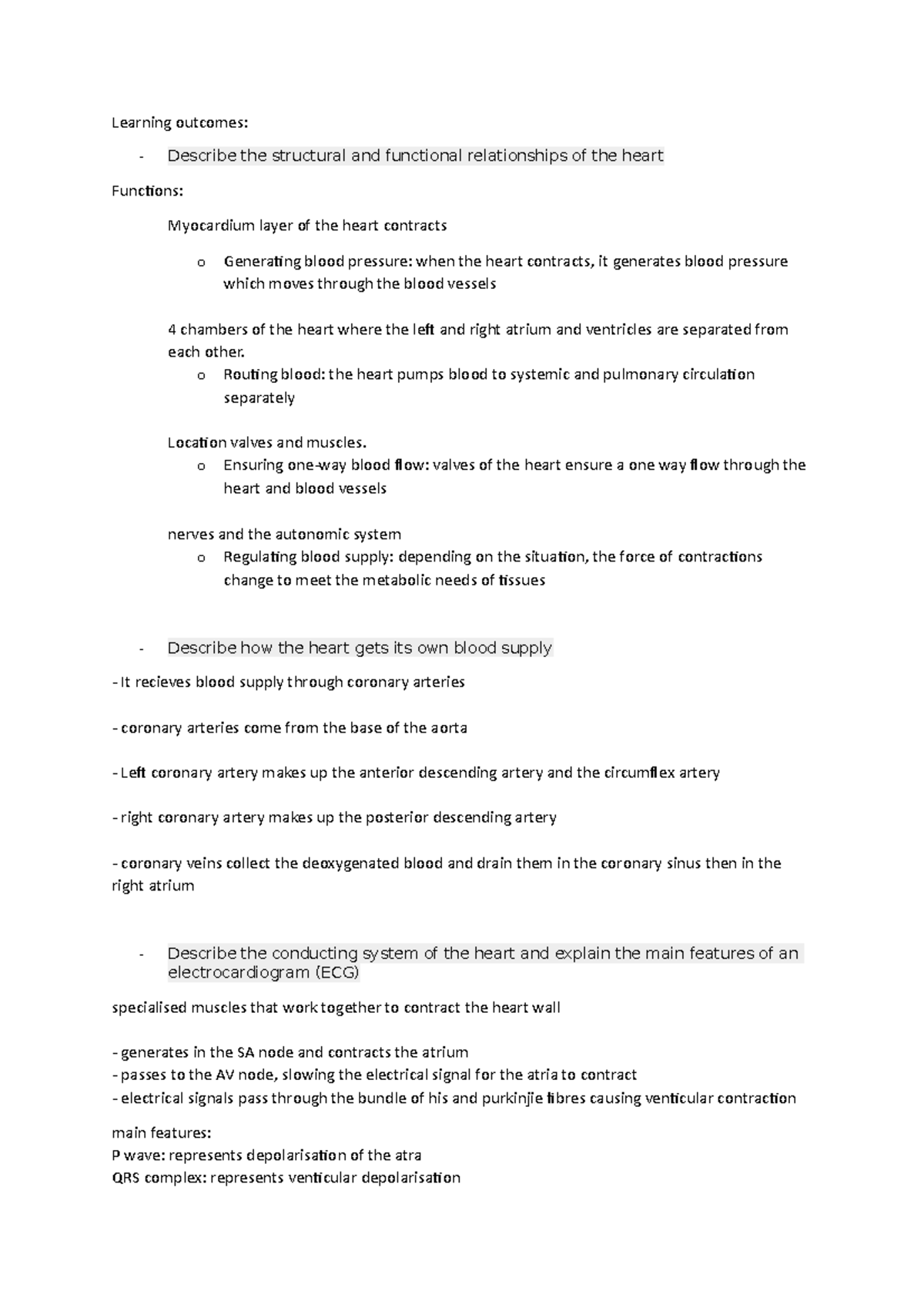 ISAP - Module 4 - How is cardiac function controlled - HUMB1001 ...