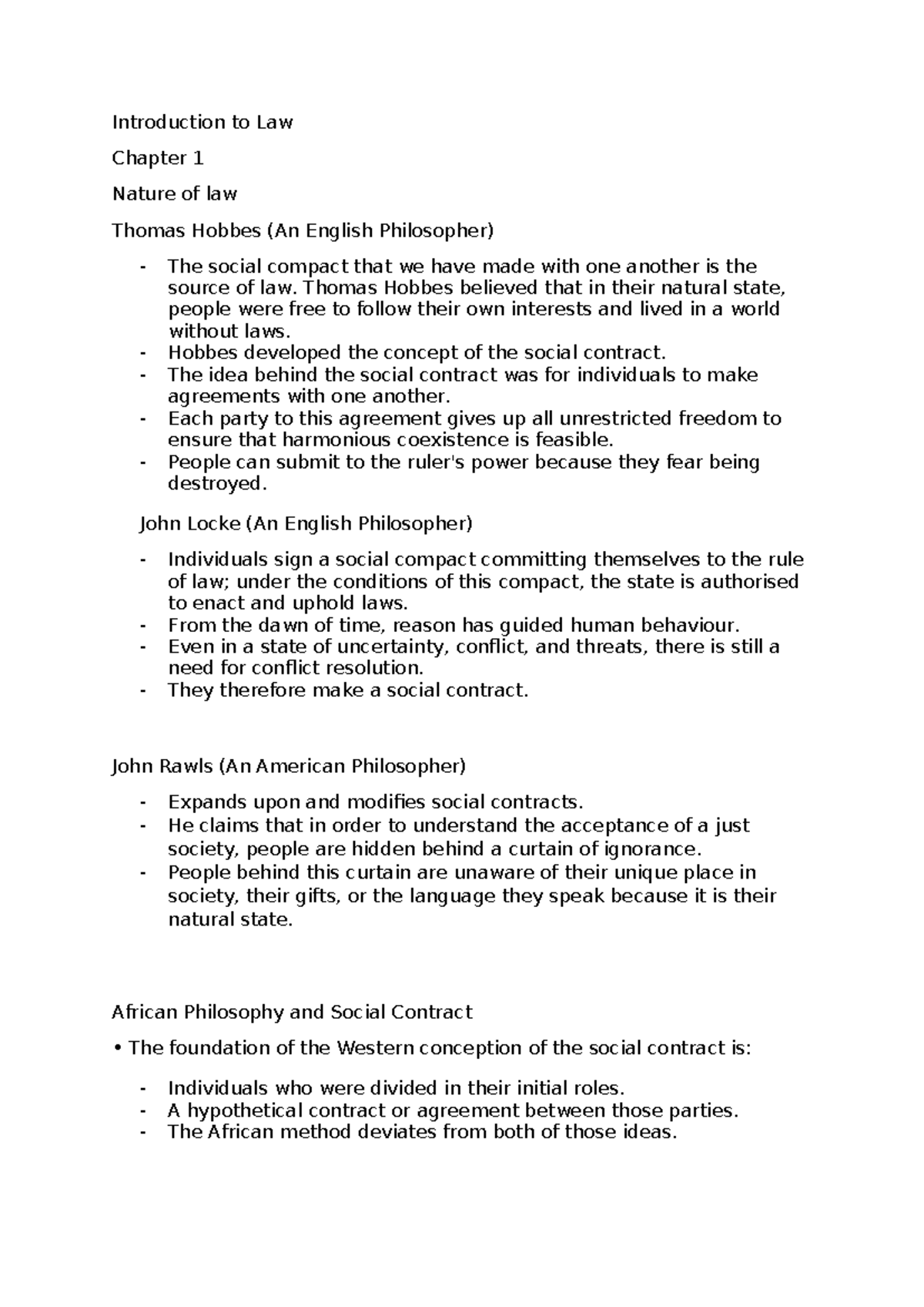 Introduction to Law Chapter 1 Exam Notes - Introduction to Law Chapter ...