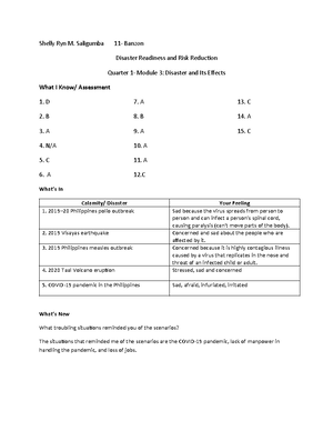 DRRR-Quarter 1-Mod 4 - A module about Disaster Readiness and Risk ...