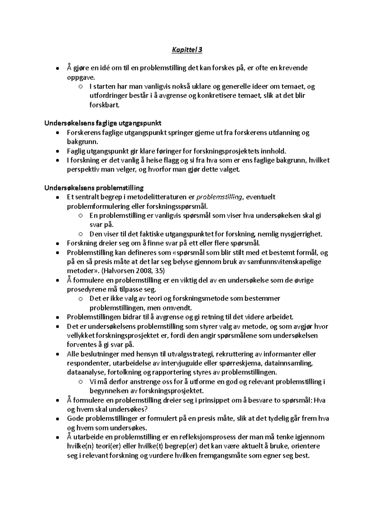 Oppsumering samfmetode - Kapittel 3 Å gjøre en idé om til en ...