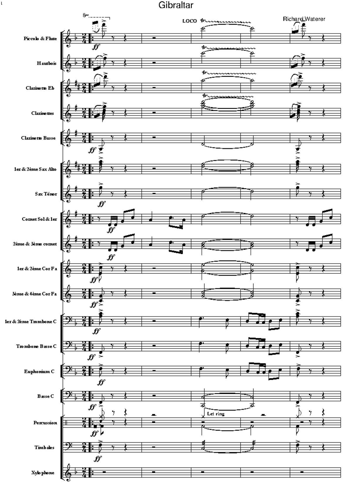 Pdfcoffee - ggjd - “ ““ “ ¬ L Piccolo & Flute ============================& b 2 4 - Studocu