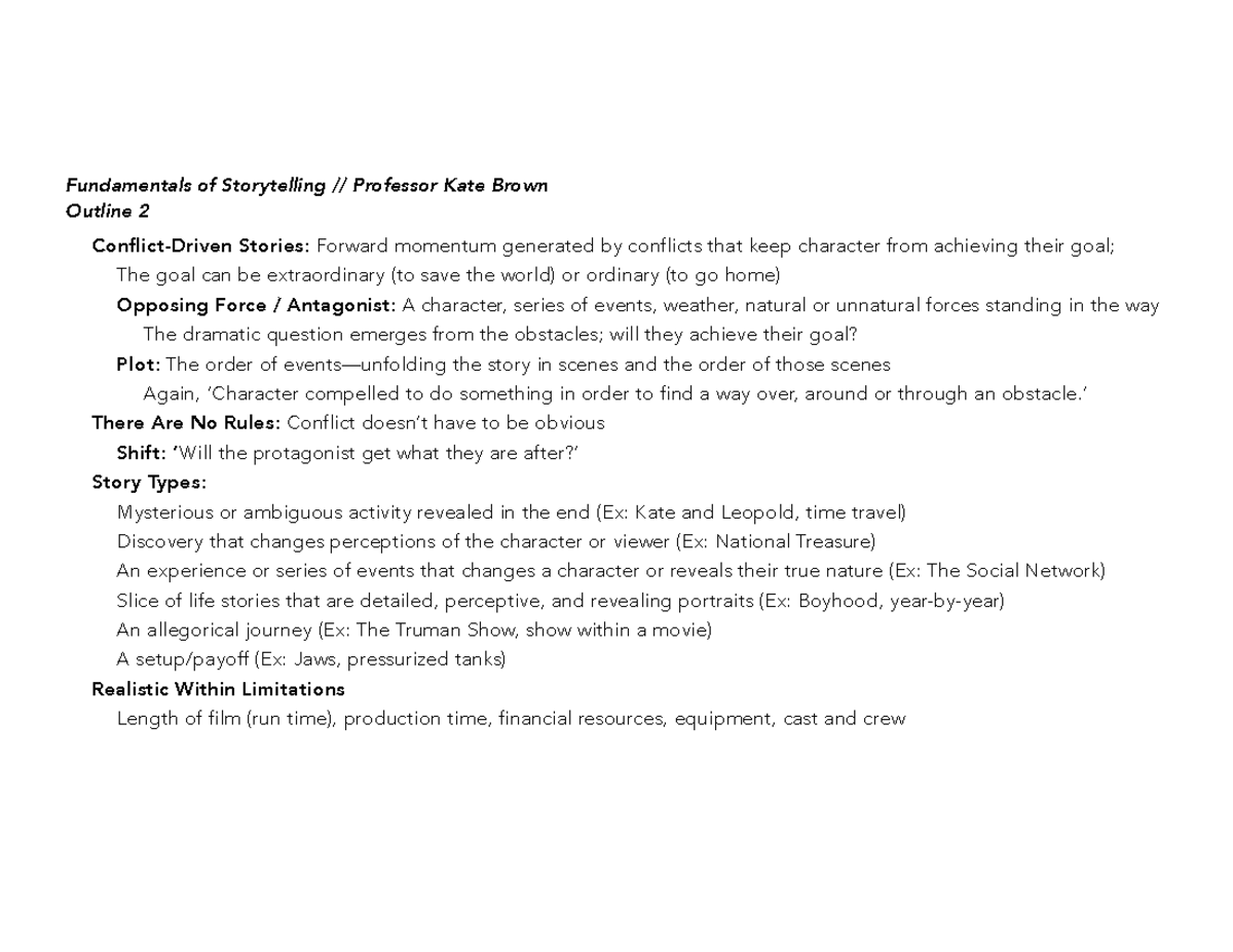 *prod1 fundamentalsofstorytelling handout 02 - Conflict-Driven Stories ...