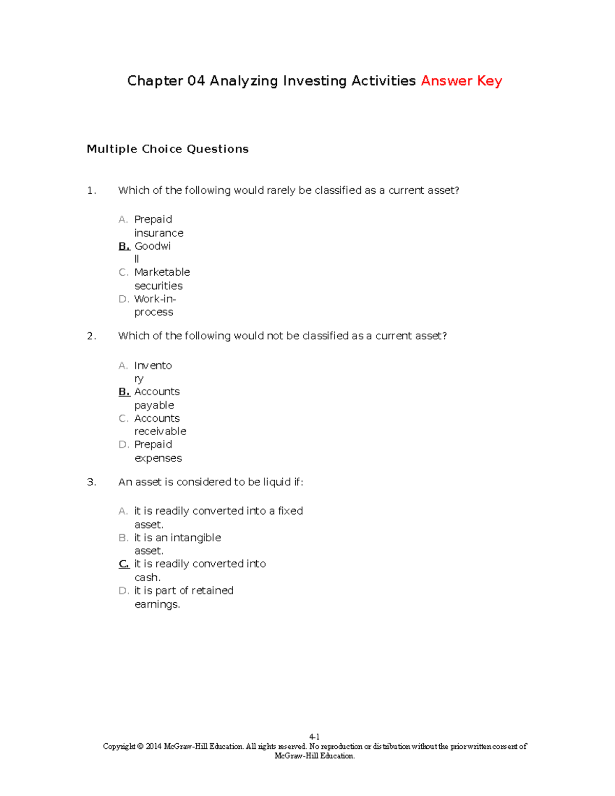 Chap004 copy - lecture notes - Chapter 04 Analyzing Investing ...