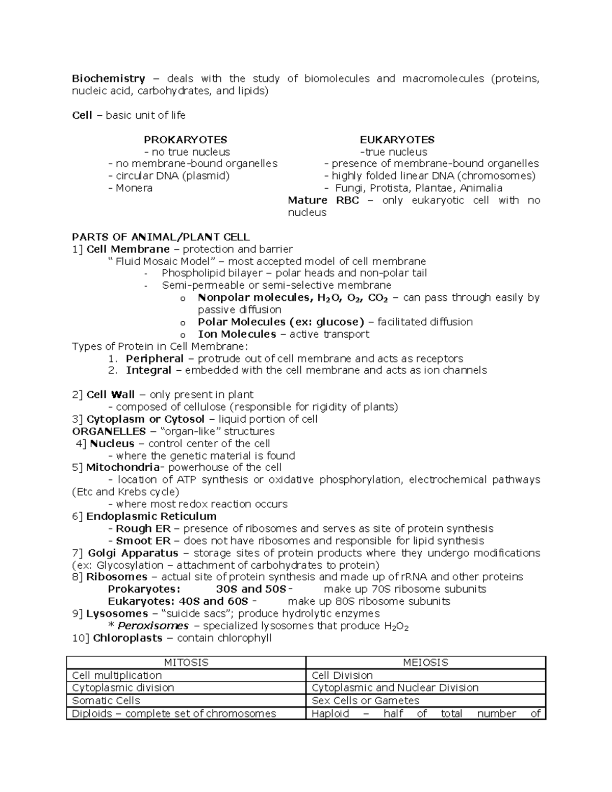 Biochemistry - Intro TO Enzymes - Biochemistry – deals with the study ...