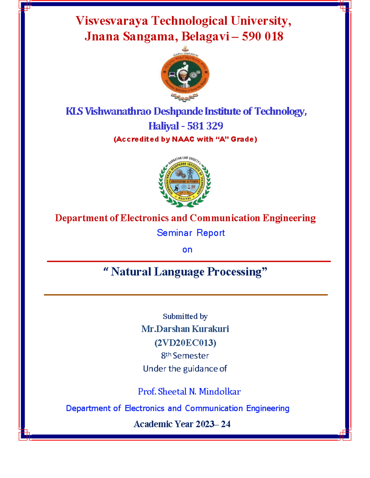 Sheetal - Jwhsksl - Visvesvaraya Technological University, Jnana ...