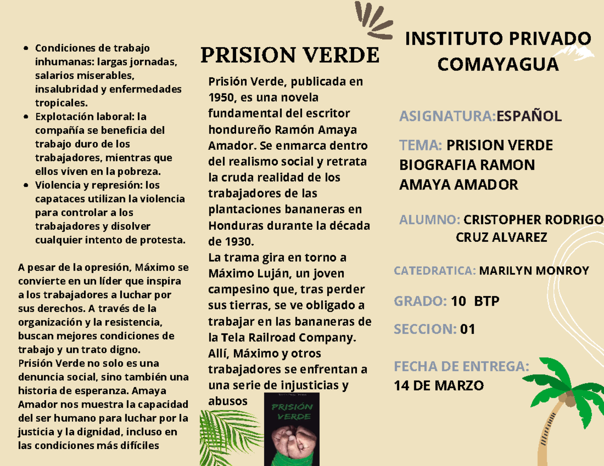 Prision Verde Cristopher - Prisión Verde, publicada en 1950, es una ...