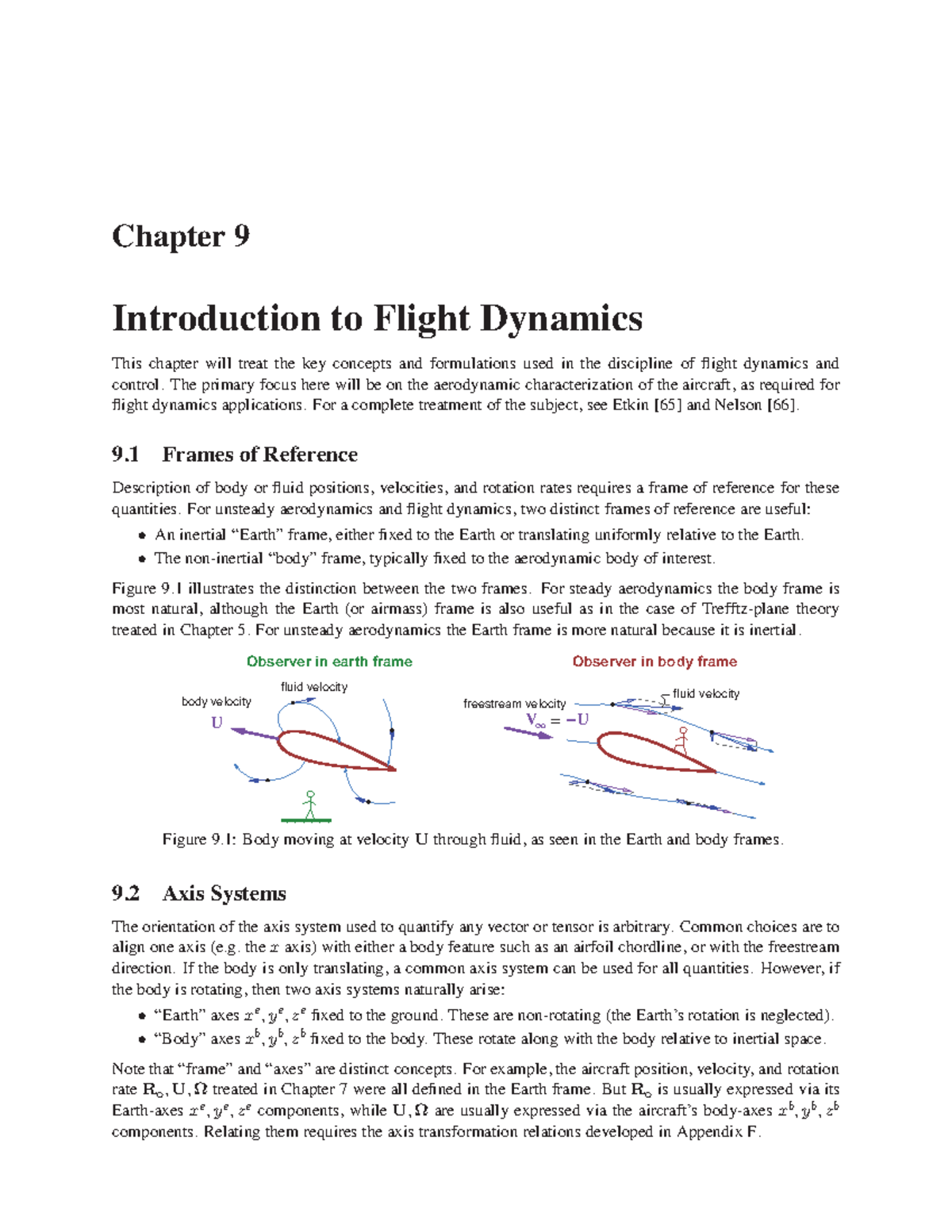 Ch9 - flight mechanics - Chapter 9 Introduction to Flight Dynamics This ...