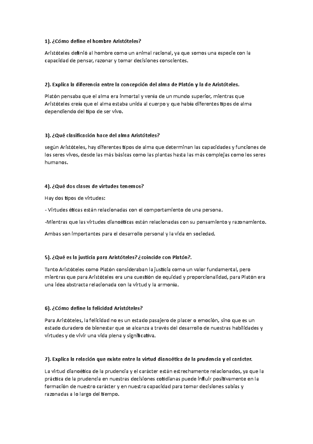ÁLvaro Solero Filo - dada - 1). ¿Cómo define el hombre Aristóteles ...