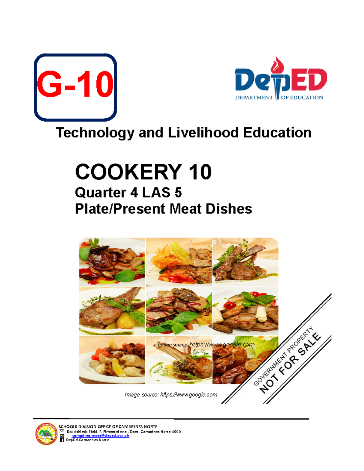 Cookery,G10,Q4,LAS 5,WEEK 5, Maria Rosanna J. Guinto - Ma. Rosanna ...
