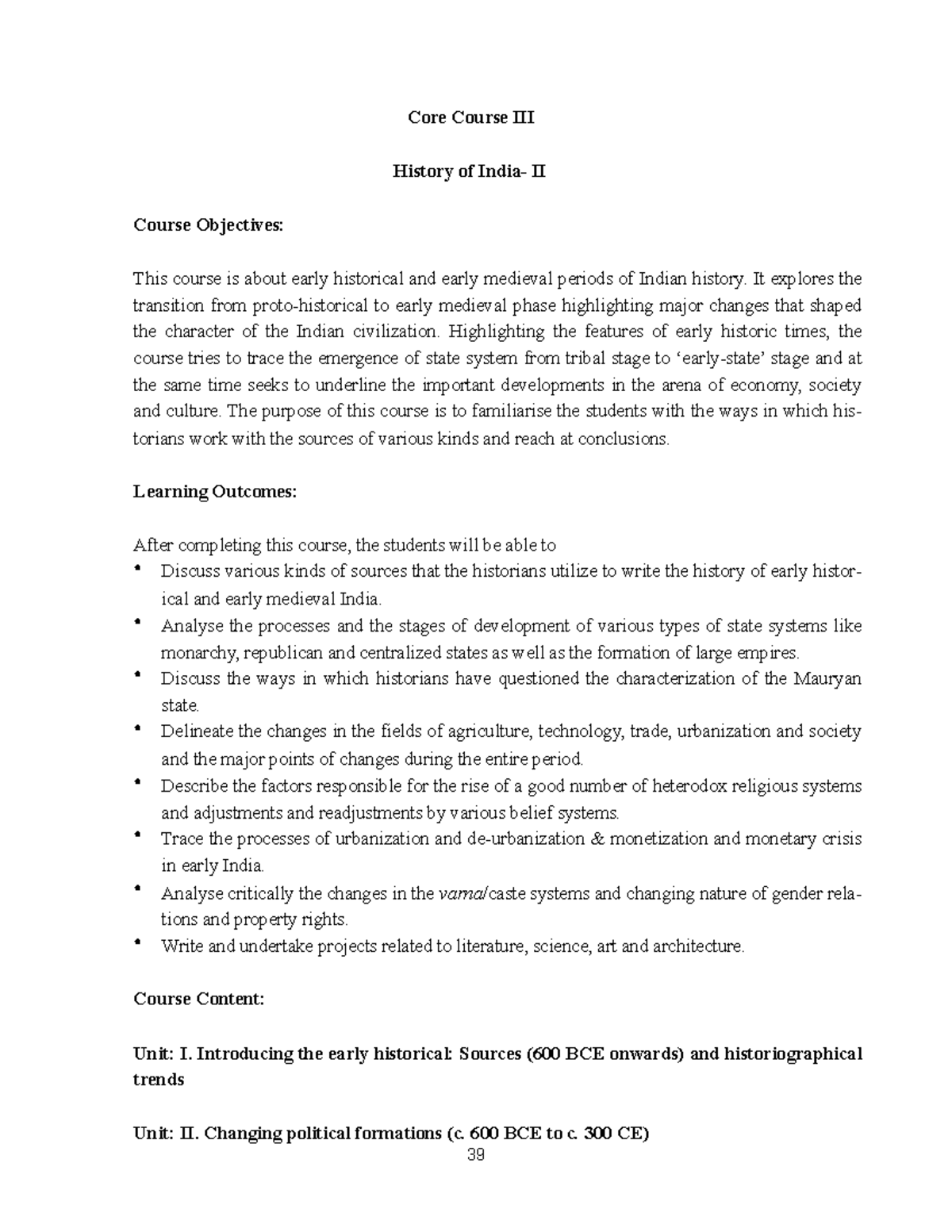 Final BA Honours History Syllabus 2019-UGC LOCF Revised 28 July 2019 ...