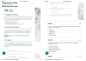 Trabajo Práctico 1 [TP1] 75% - Trabajo Práctico 1 [TP1] Comenzado: 7 de abr en 12: Instrucciones ...