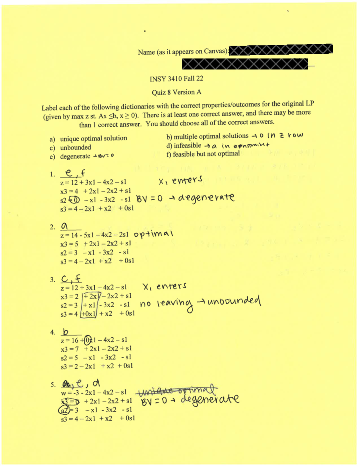 Insy 3410 quiz 8 - 35/40 points - INSY 3410 - Studocu