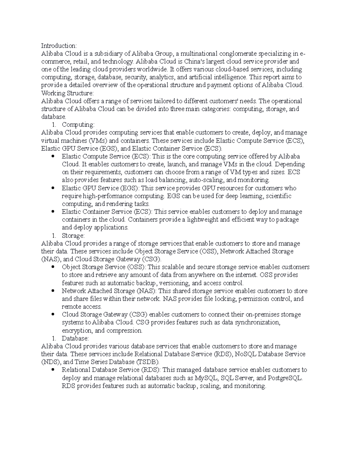 Alibaba Cloud 22 - Introduction: Alibaba Cloud is a subsidiary of ...