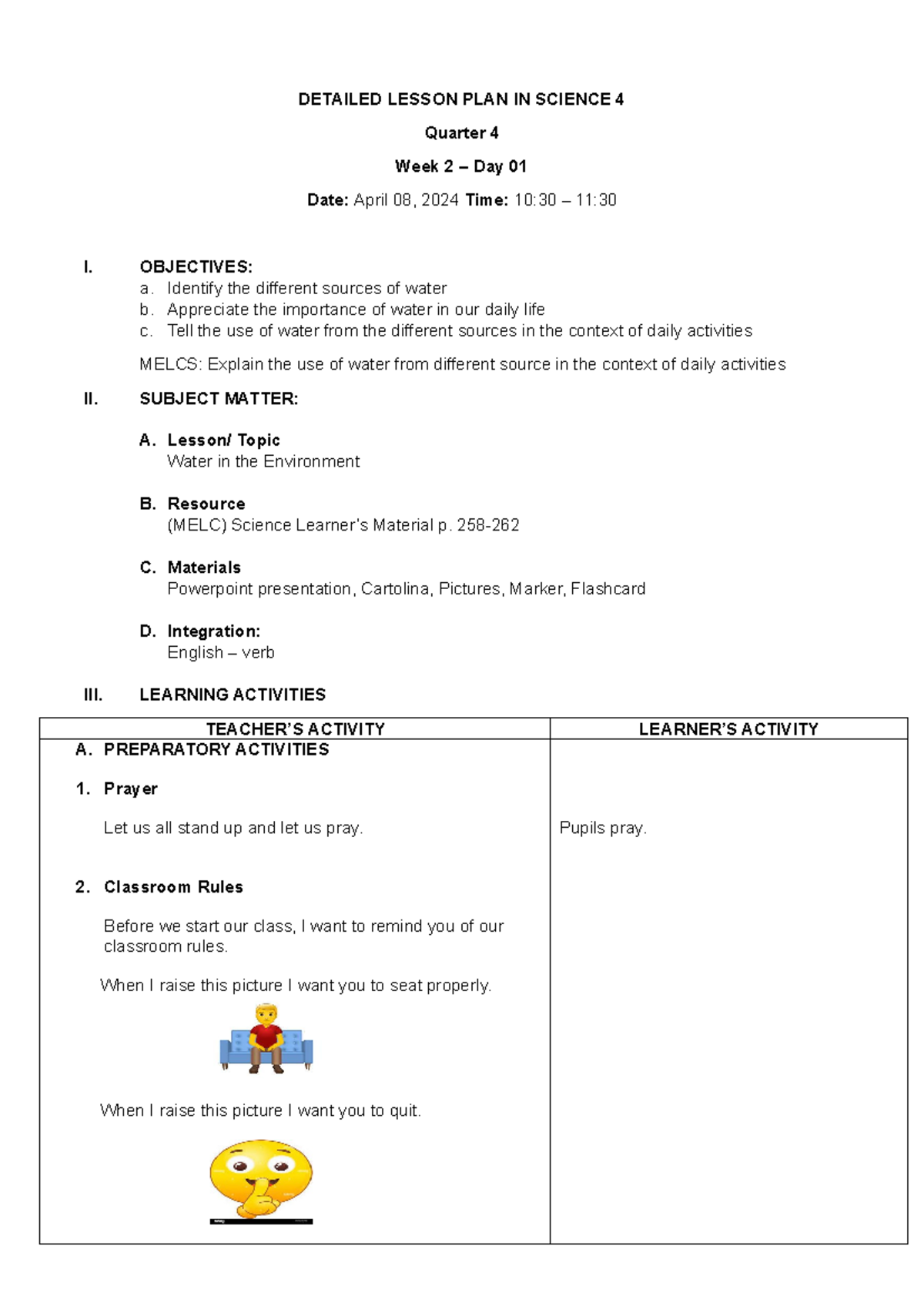 Inbound 8550267469601621672 - DETAILED LESSON PLAN IN SCIENCE 4 Quarter ...