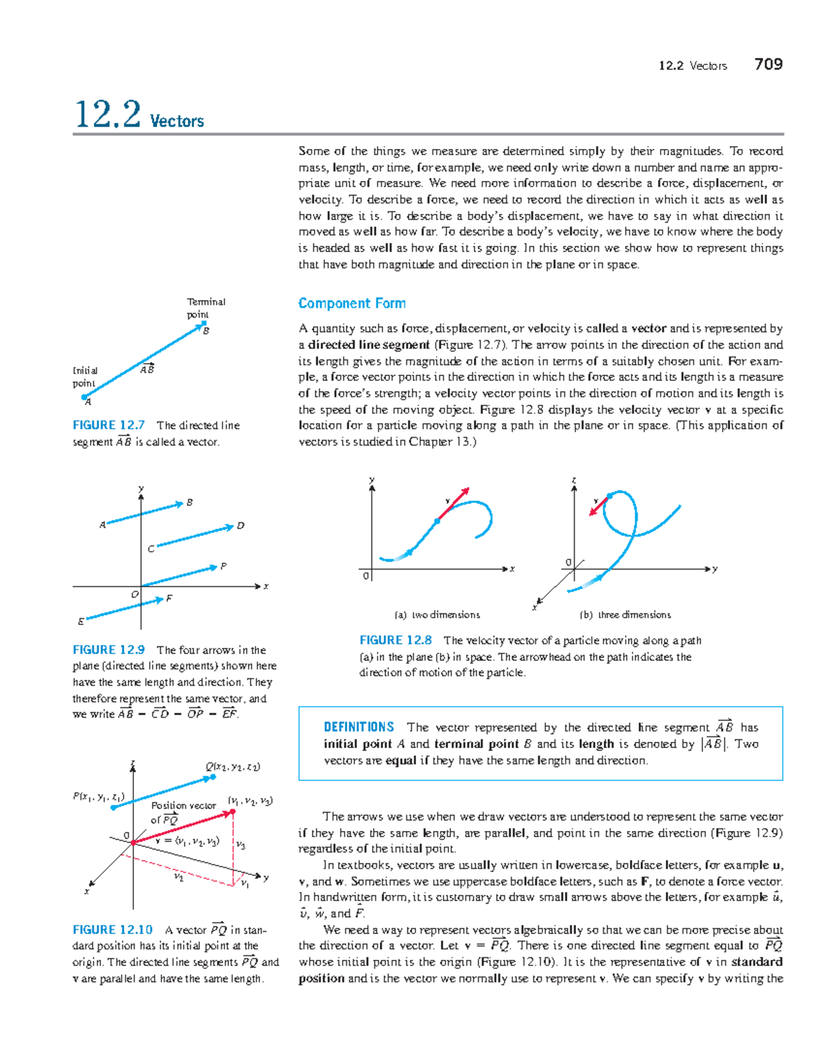 Math ch12-2 - math work - 12 Vectors 709 12 Vectors Some of the things ...