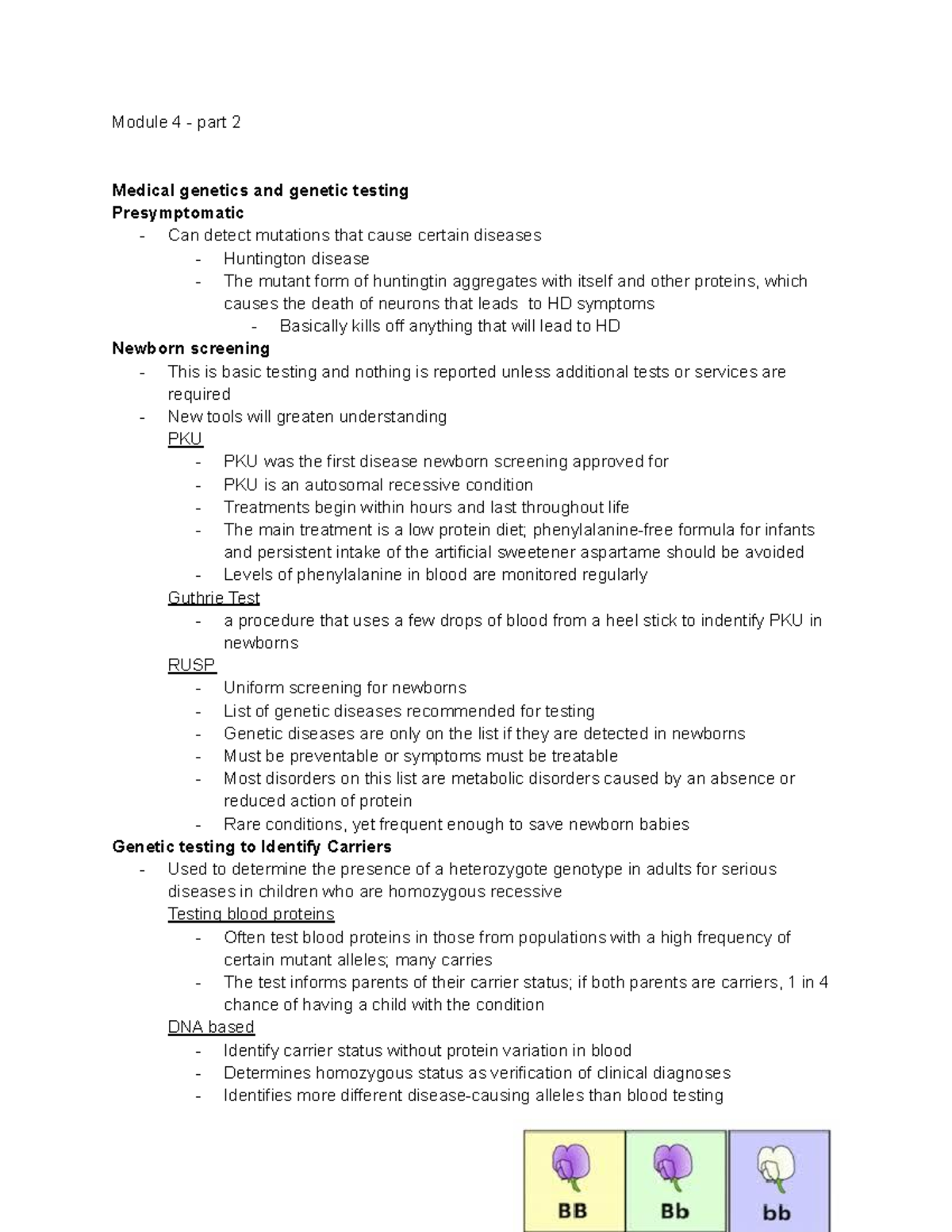 Life 2g03 Midterm 2 - Module 4 - part 2 Medical genetics and genetic ...