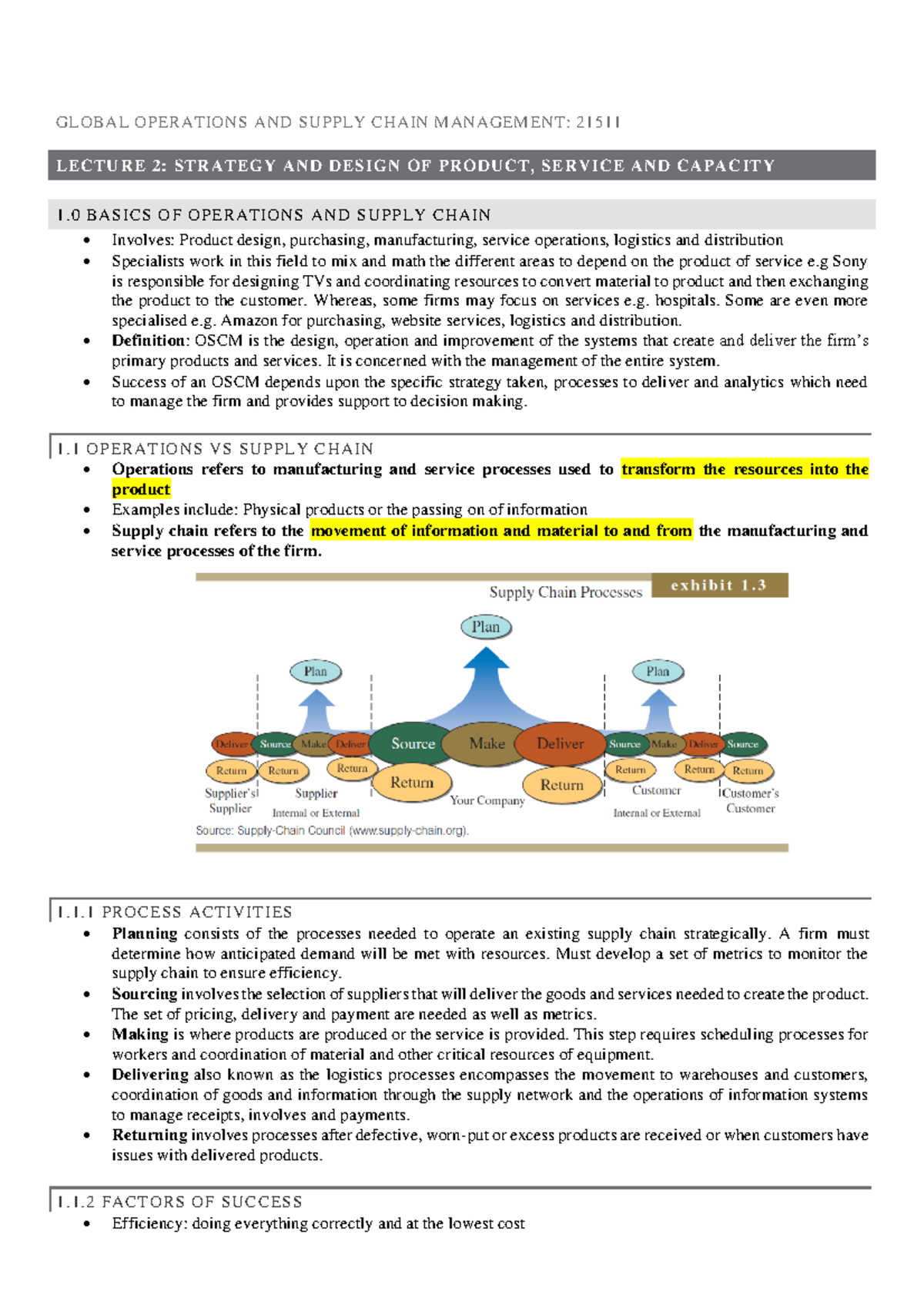 Global Operations and Supply Chain Management - GLOBAL OPERATIONS AND ...