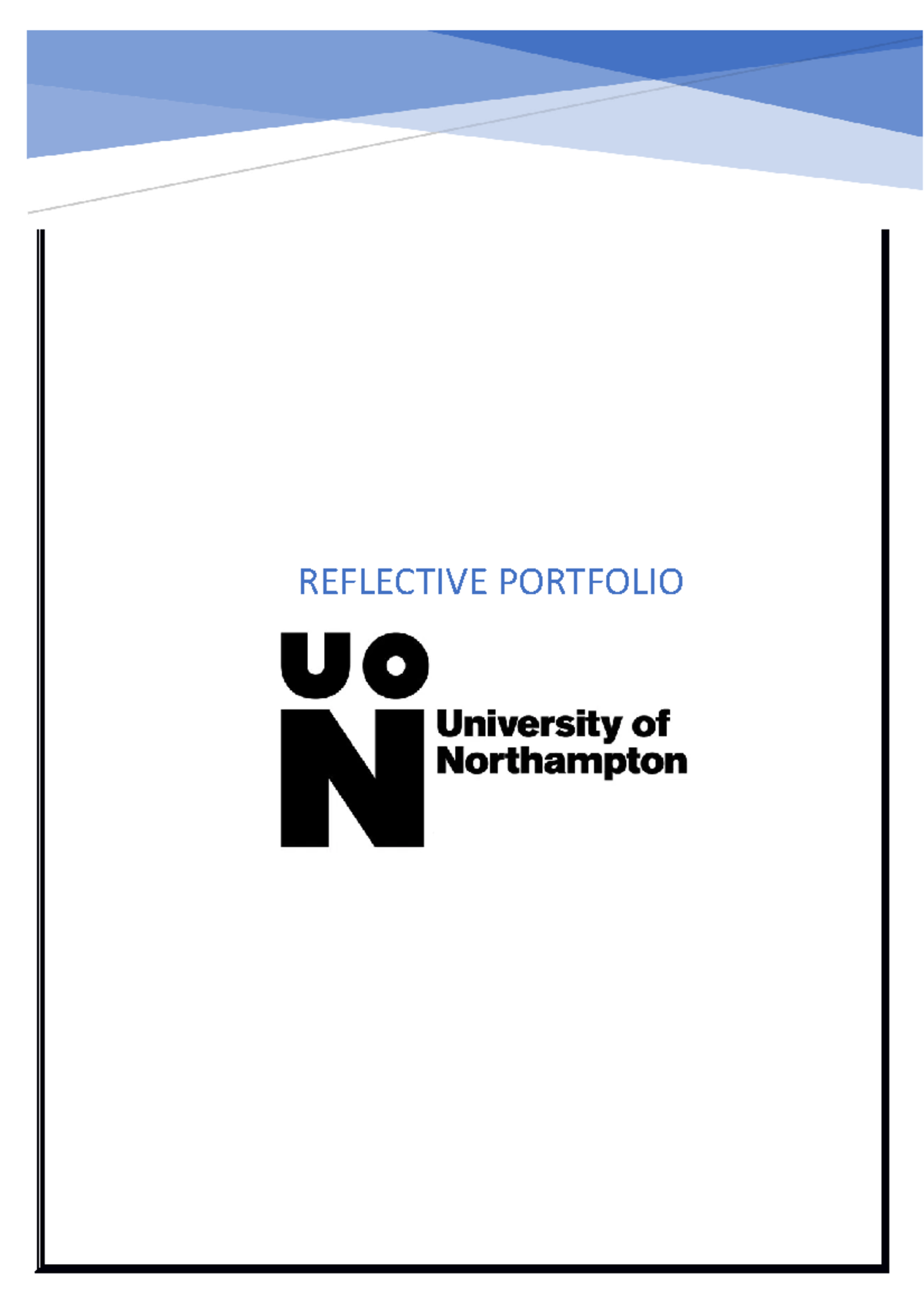 HRMM079-AS1 - Assignment 1 - REFLECTIVE PORTFOLIO Table of Contents I ...